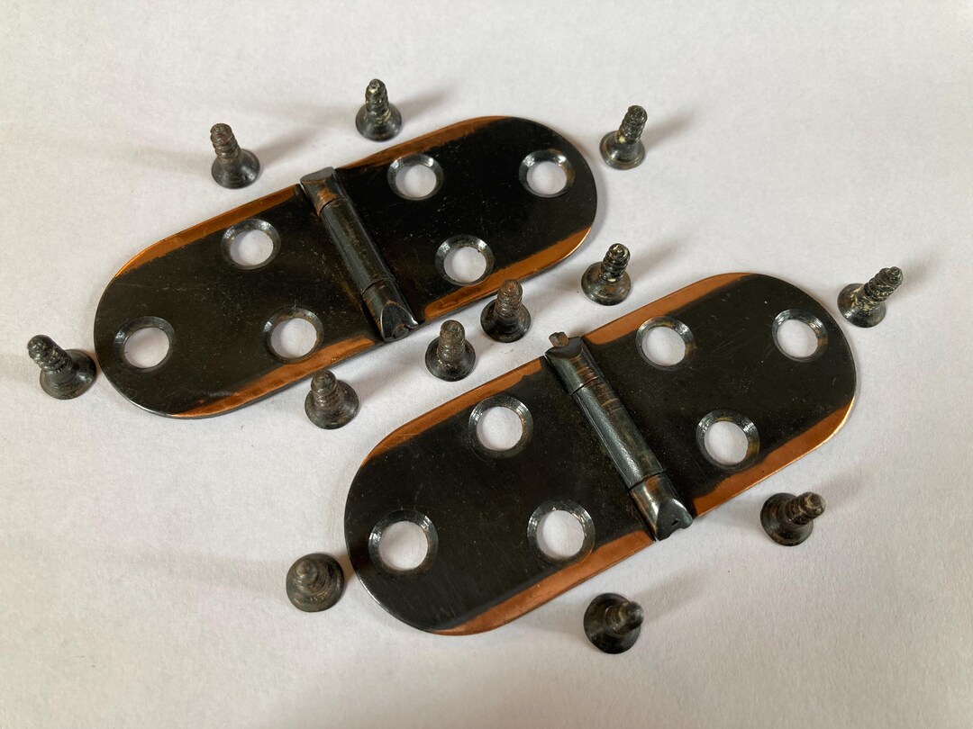 Vintage Singer Sewing Machines: Set of Original Hinges for Cabinet ...