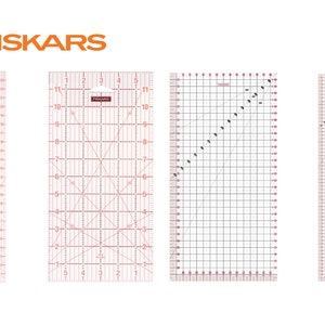 Fiskars Rulers: Acrylic , Squares, Strips, Triangles, Quilting Sewing ...