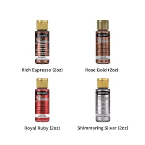 Deco Art Dazzling Metallics Collection Paint Crafters Satin Finish ...