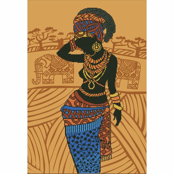 African Diamond Painting Kit - Etsy