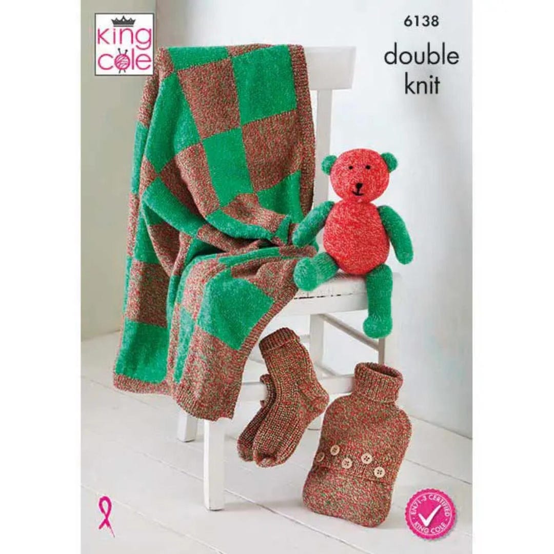 King Cole Pattern Christmas Accessories Knitted in Pricewise Twirly DK ...