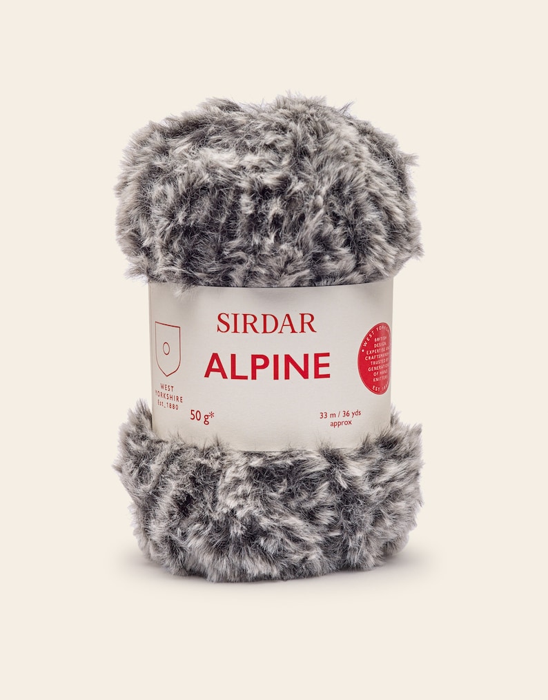 Sirdar Alpine Luxe Fur Effect 50g Wool - Fluffy Soft Super Chunky ...