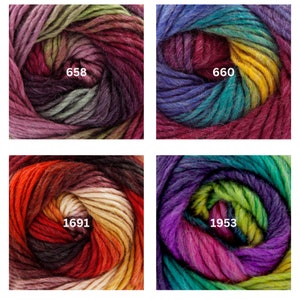 King Cole Riot Chunky Multi Coloured Knitting Yarn 100g Acrylic Wool ...