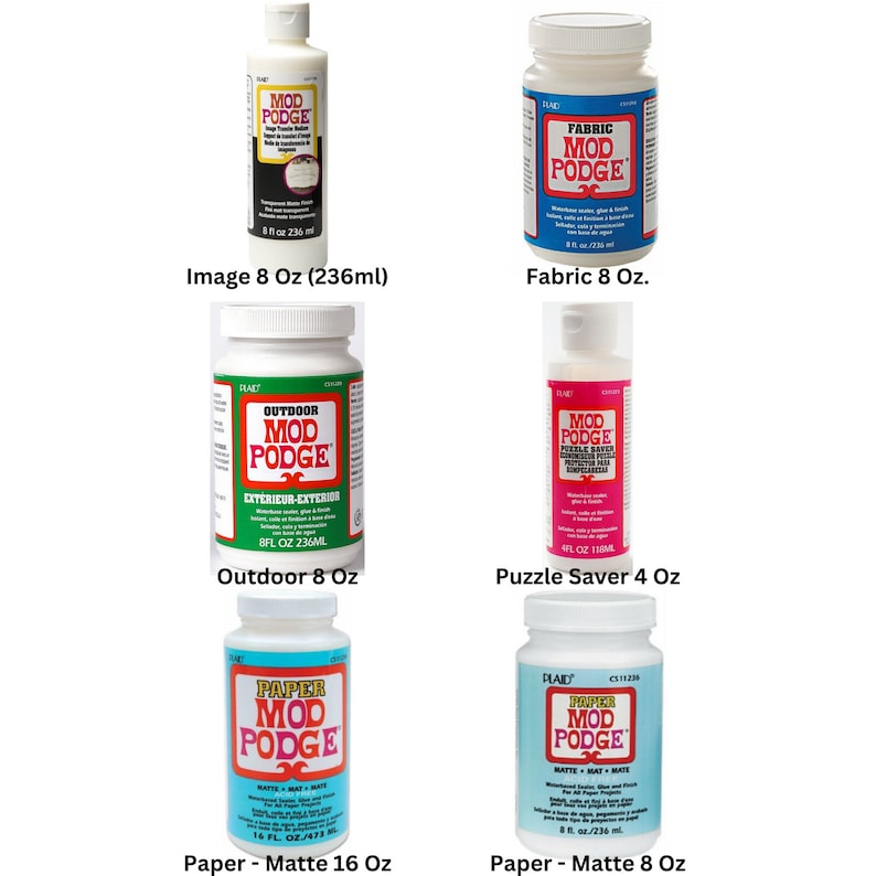 Mod Podge-multiple Items Gloss Matte Hard Coat Fabric Puzzle Outdoor ...