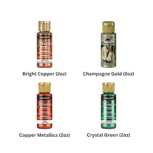 Deco Art Dazzling Metallics Collection Paint Crafters Satin Finish ...