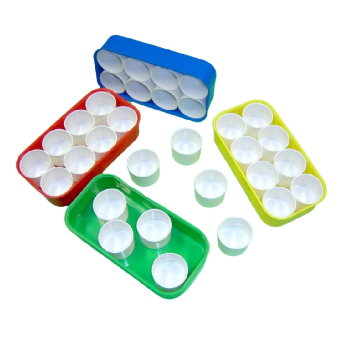 Major Brushes Plastic Tray & 8 Pots - Painting Mixing Paints Kids ...