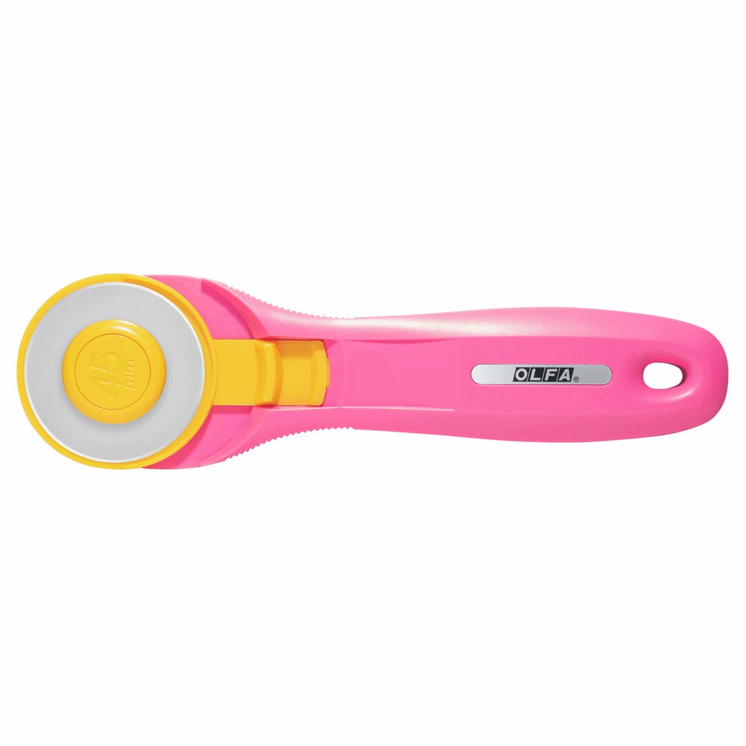 OLFA 45mm Pink Rotary Cutter Trimmer - Quick Change Quilting Fabric ...