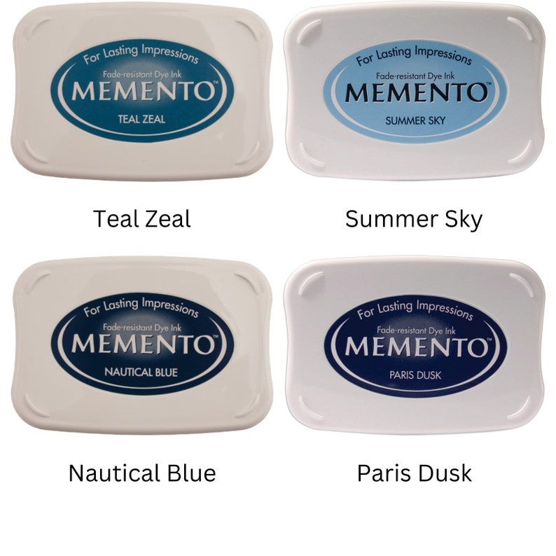 Tsukineko Memento Ink Pad LARGE Rubber Stamp Quick Dry Fade Resistant ...