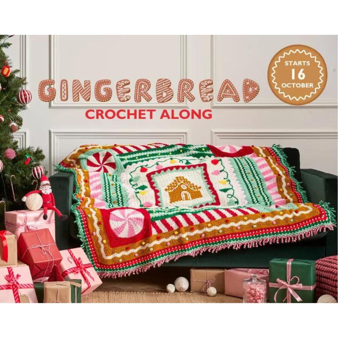 Sirdar Christmas Gingerbread 2024 - Crochet Along Yarn Pack With Label ...