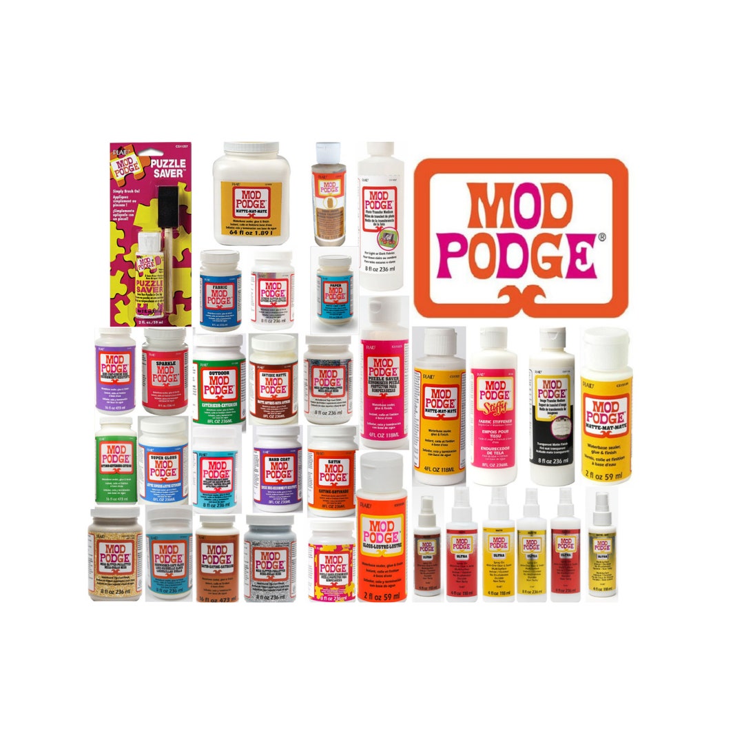 Mod Podge-multiple Items Gloss Matte Hard Coat Fabric Puzzle Outdoor ...