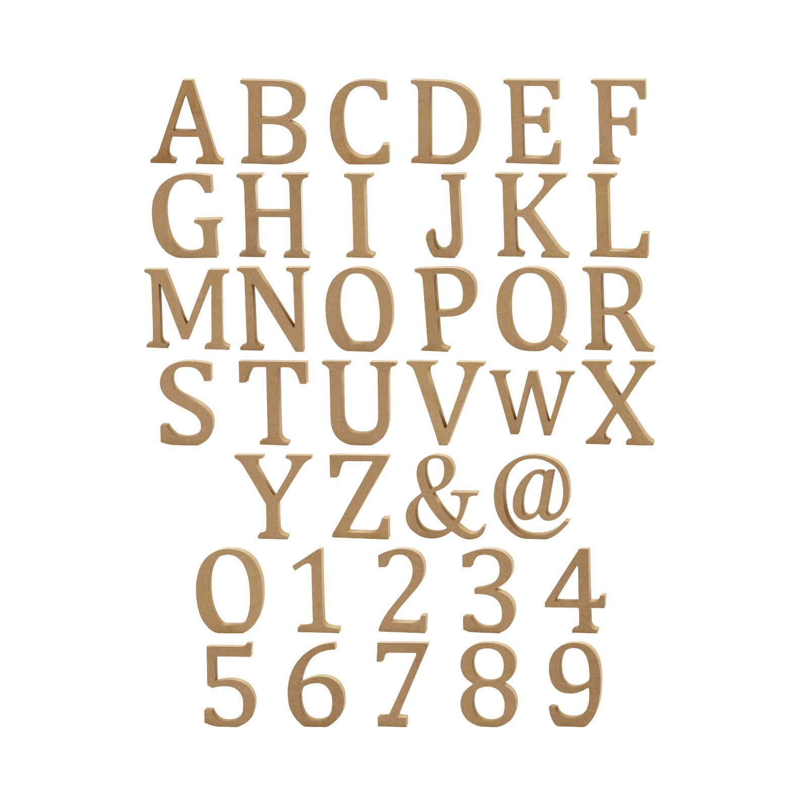 MDF Letters 13 Cm Tall, Thickness 2 Cm, Alphabet/numbers Arts Craft ...