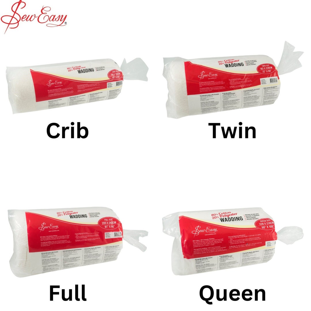 Sew Easy Wadding: 80% Cotton and 20 Polyester Upholstery Batting ...