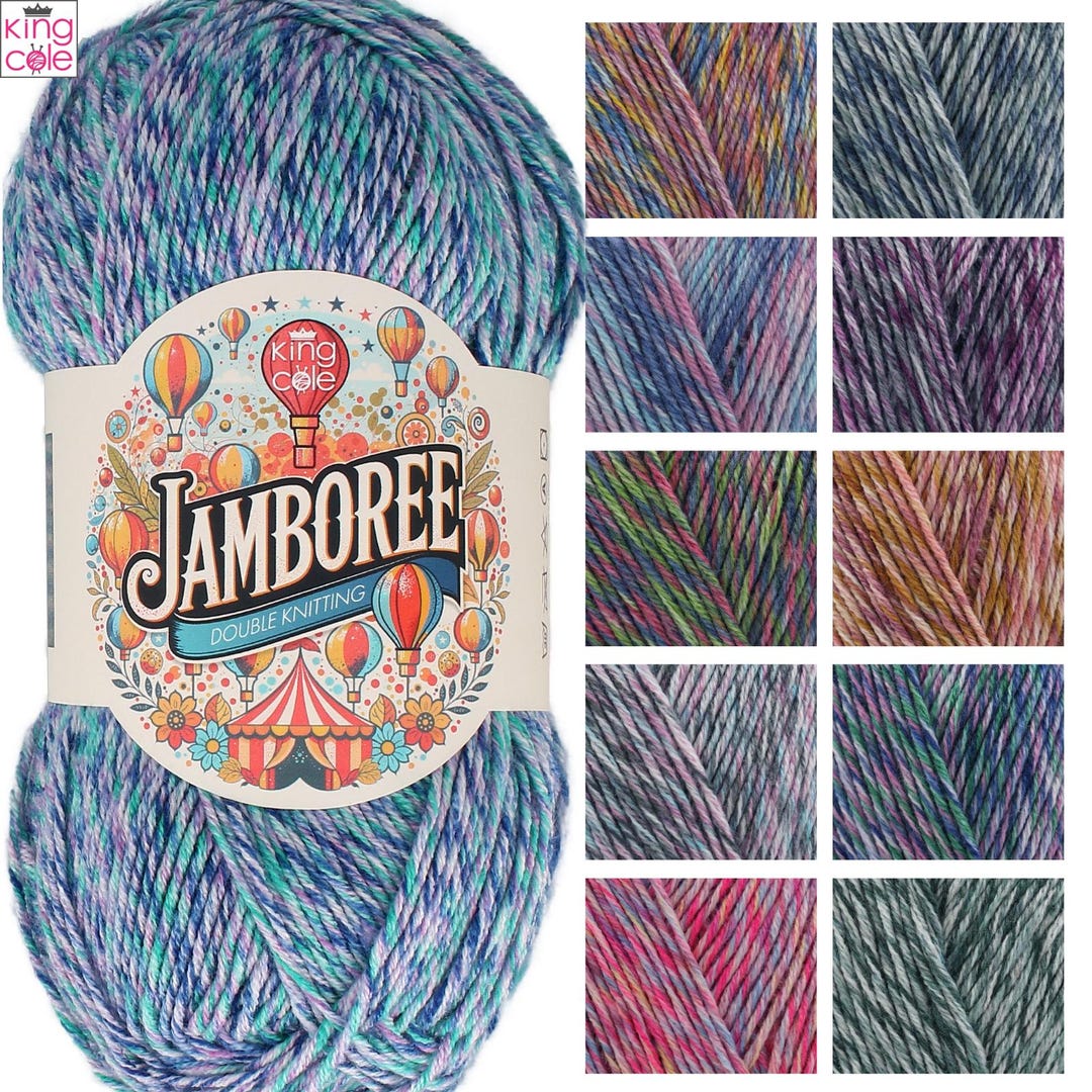 King Cole Jamboree DK 100g Knitting Wool Yarn Acrylic Crochet Craft - Etsy