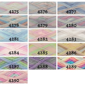 King Cole Beaches DK Double Knit 100g Ball Wool - Self Patterning ...