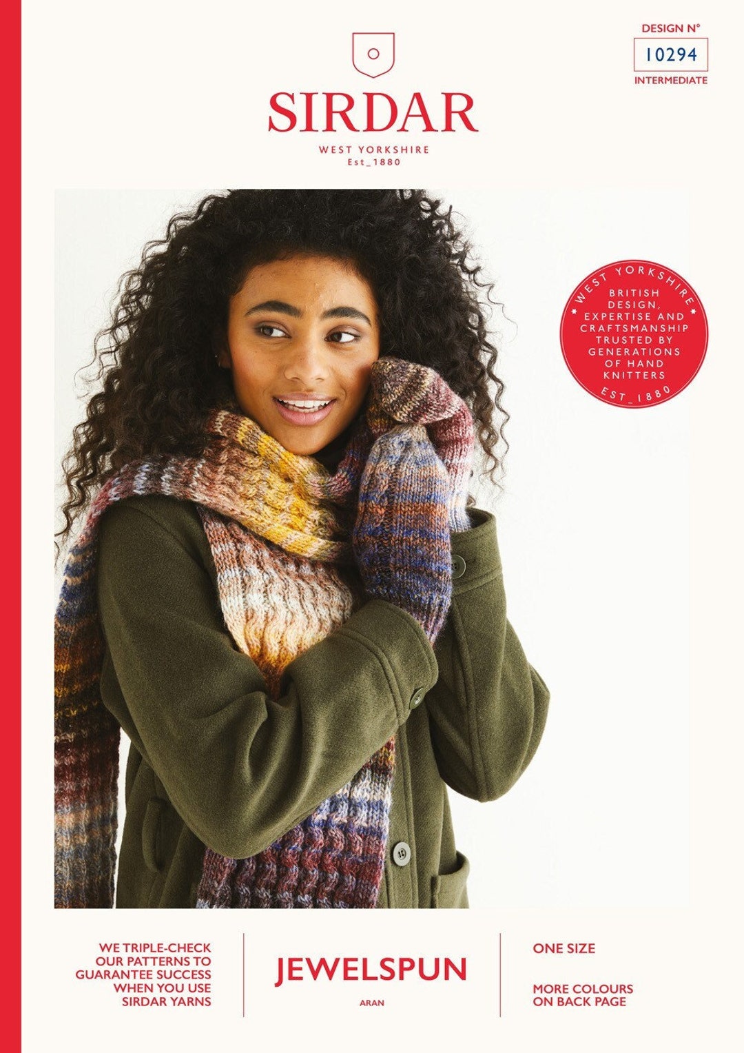 Sirdar Knitting Pattern Scarf, Hat and Mittens in Jewelspun (leaflet ...