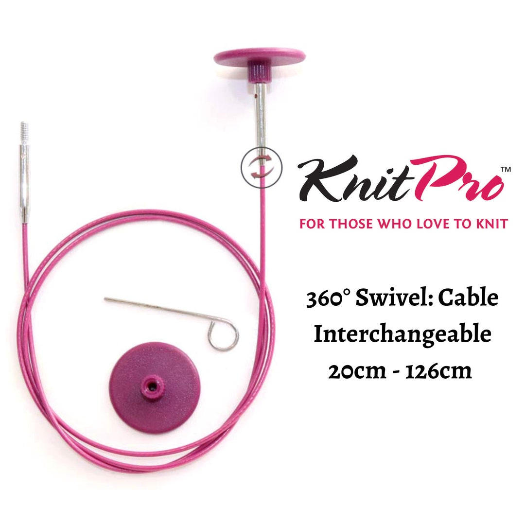 Knitpro 360 Swivel Cables : Interchangeable 20cm-126cm - Craft, Sewing ...