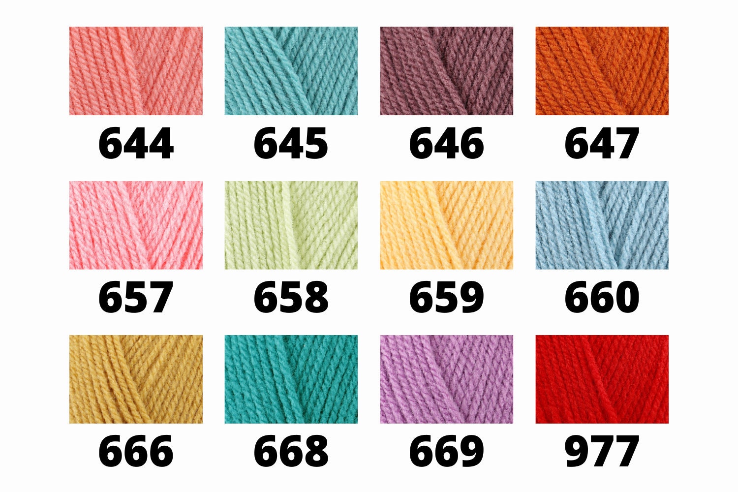 Sirdar Bonus DK 100g Yarn Colours - DK Double Knit Knitting Crochet ...