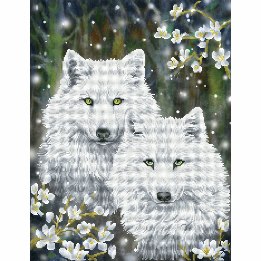 Diamond Dotz - Diamond Painting Kit - Winter Wolves - Etsy