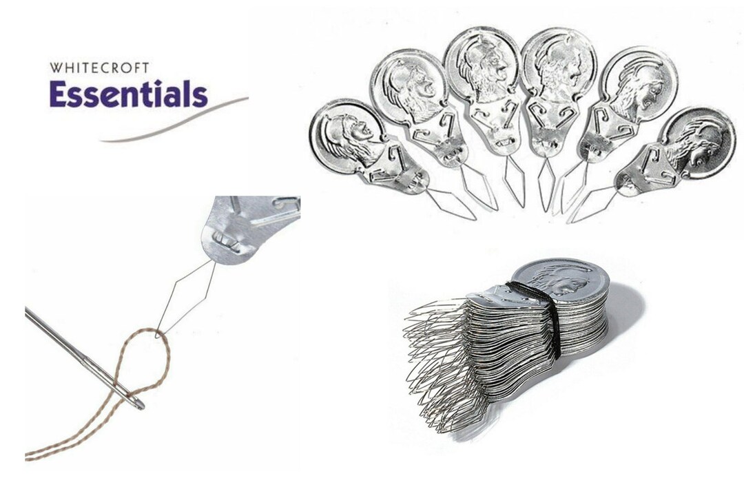 Whitecroft Silver Bow Needle Threaders Hand Sewing Machine Stitch ...