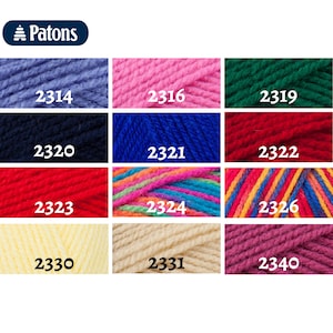 Patons FAB DK Double Knit Wool 100g - Knitting Yarn - All Colours ...