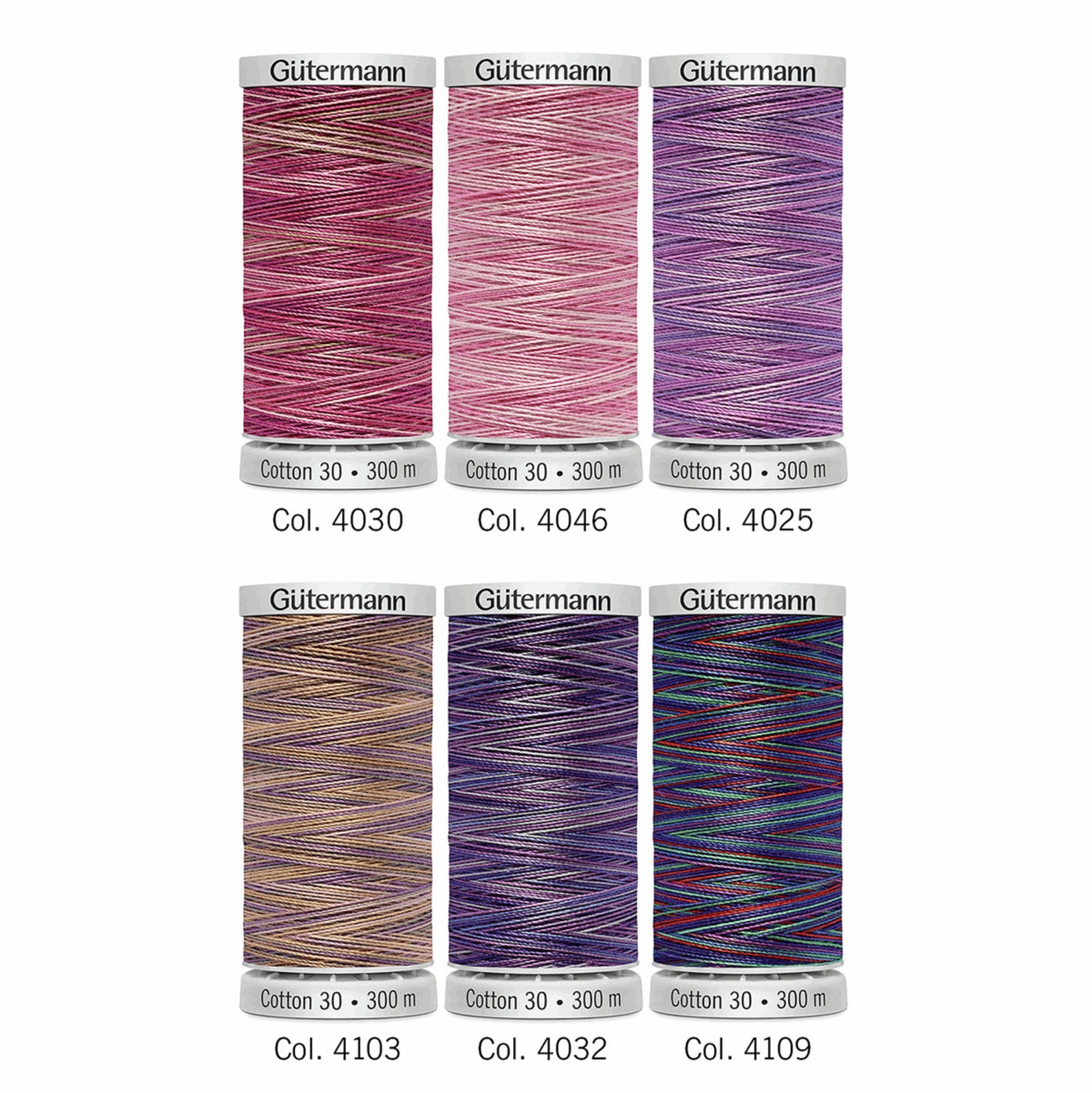 Gutermann Thread Set: Cotton No. 30 6 X 300m - Etsy