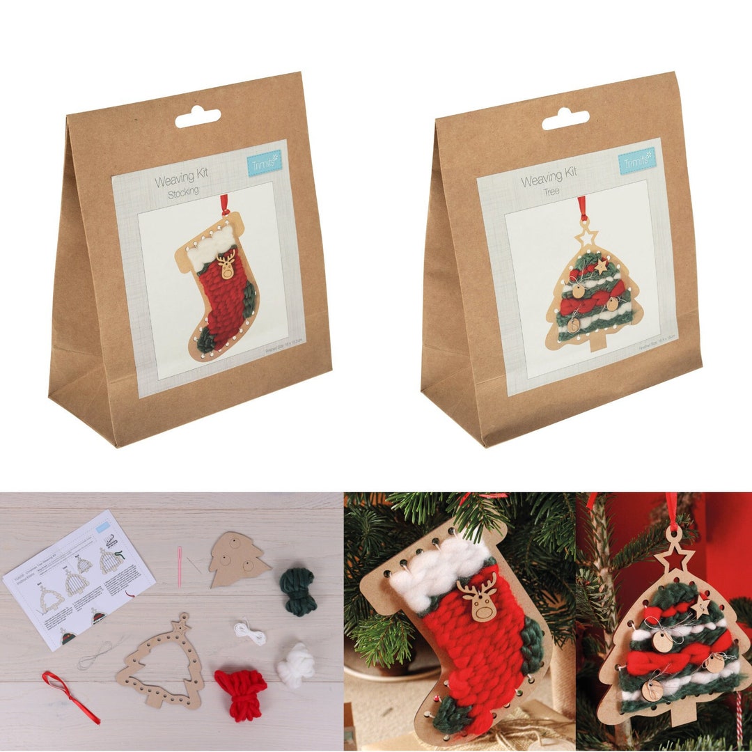 Trimits Weaving Kits Stocking Tree Craft Kit Stocking Filler Gift ...