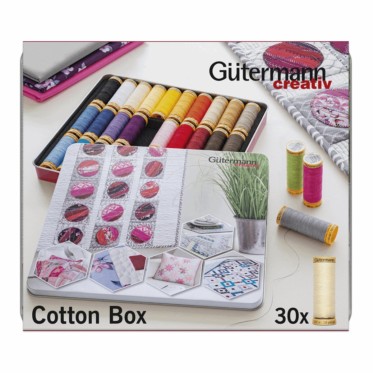 Gutermann Thread Storage Tin Natural Cotton C No 50 30 X - Etsy