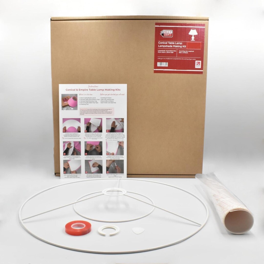 DIY Needcraft Conical Table Lamp Kits - 25cm to 50cm Make Your Own - Etsy