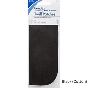 1 Pair Bondex Iron on Repair/mending Patches - Cotton or Denim - All ...