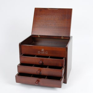 DMC Wooden Collectors Box Includes 1x Skein of All 120 Stranded Cotton ...