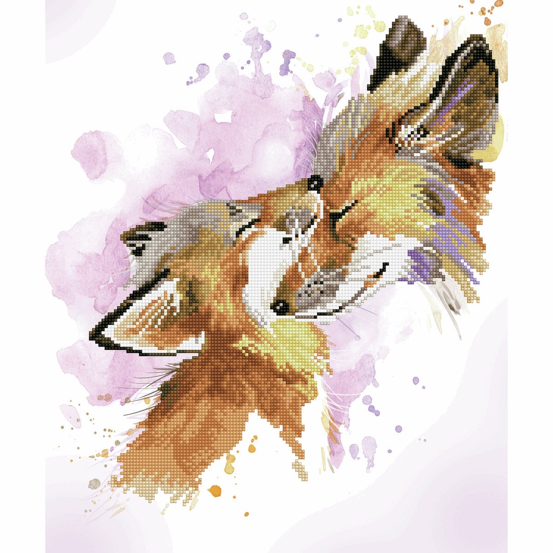Diamond Dotz - Diamond Painting Kit - Fox Bliss 42cm X 50cm - Etsy