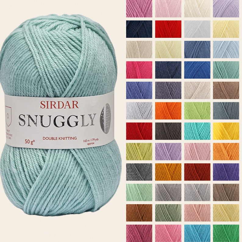 Sirdar Snuggly Double Knitting 50g Yarn Soft Baby Wool Knitting Crochet ...