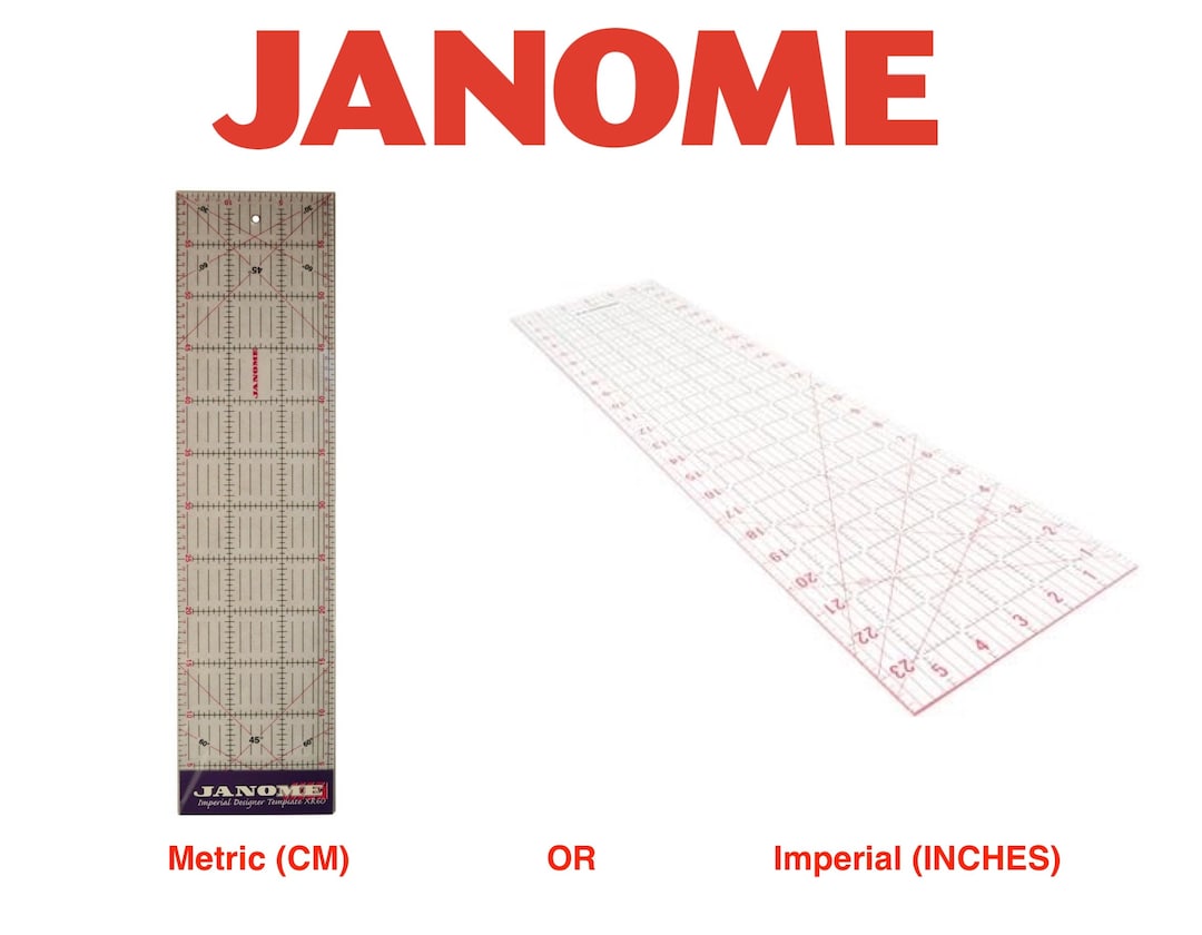 Janome Transparent Quilting Ruler Craft Patchwork Rectangle Template ...