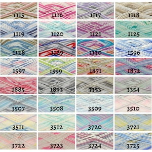 King Cole Cherish & Cherished DK Double Knit Wool 100% Acrylic Self ...