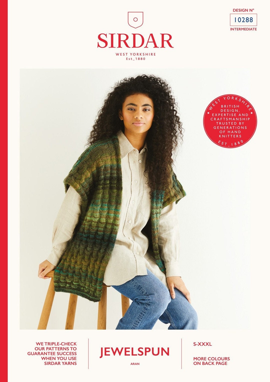 Sirdar Knitting Pattern Cape in Jewelspun (leaflet) 10288 - Etsy
