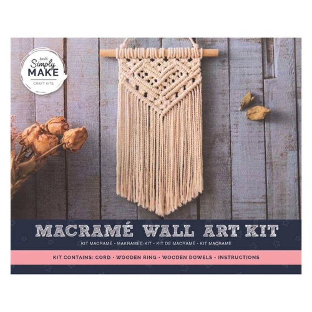 Simply Make Macrame Wall Art Kit - Craft, Sewing, Quilting Knitting ...