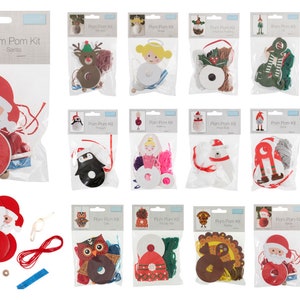 Trimits Pom Pom Maker Kit Children's Crafts Christmas Decorations ...