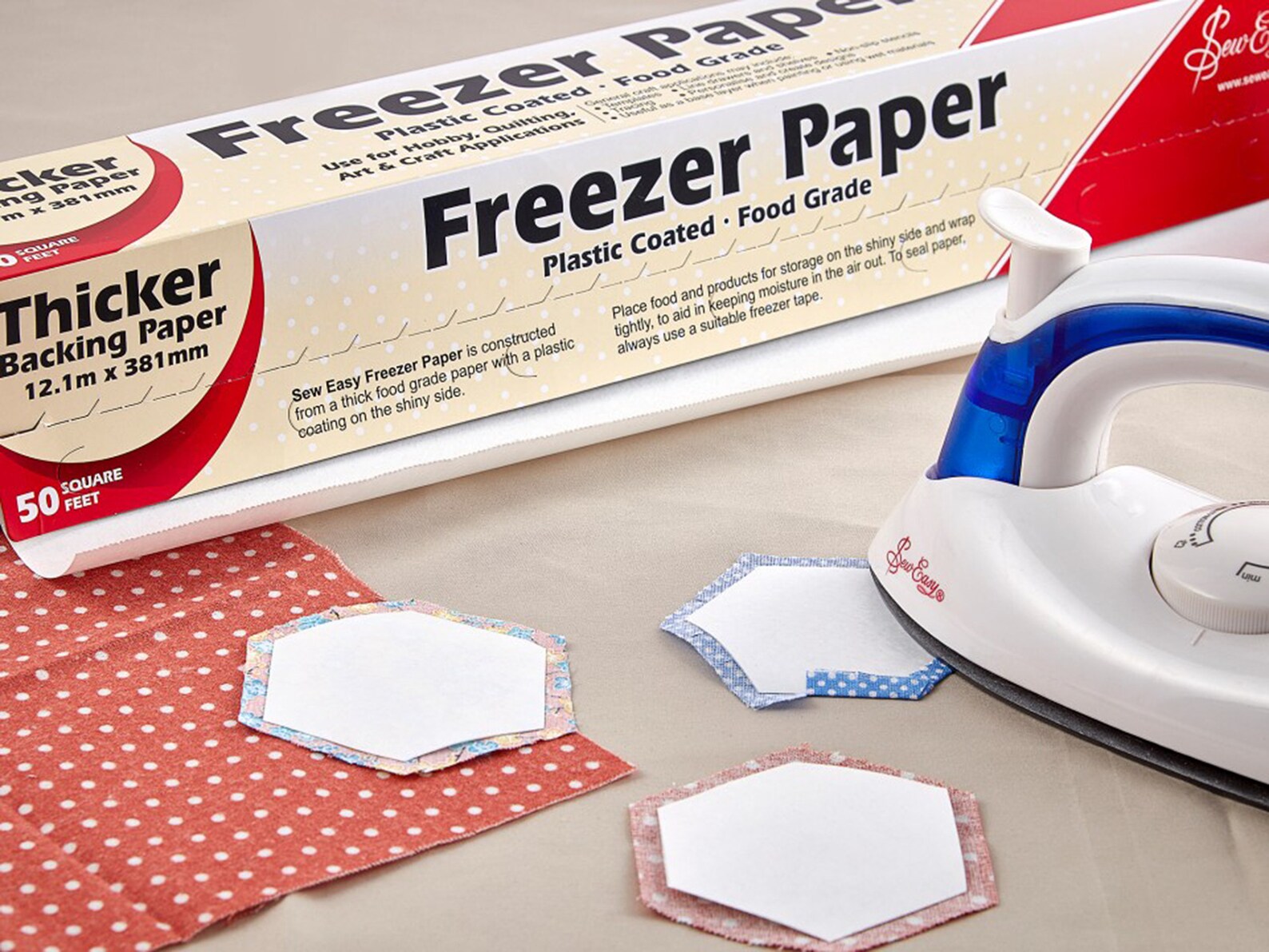 Sew Easy Plastic Coated Freezer Pattern Paper - 12.1m X 381mm ...