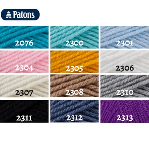 Patons FAB DK Double Knit Wool 100g - Knitting Yarn - All Colours ...