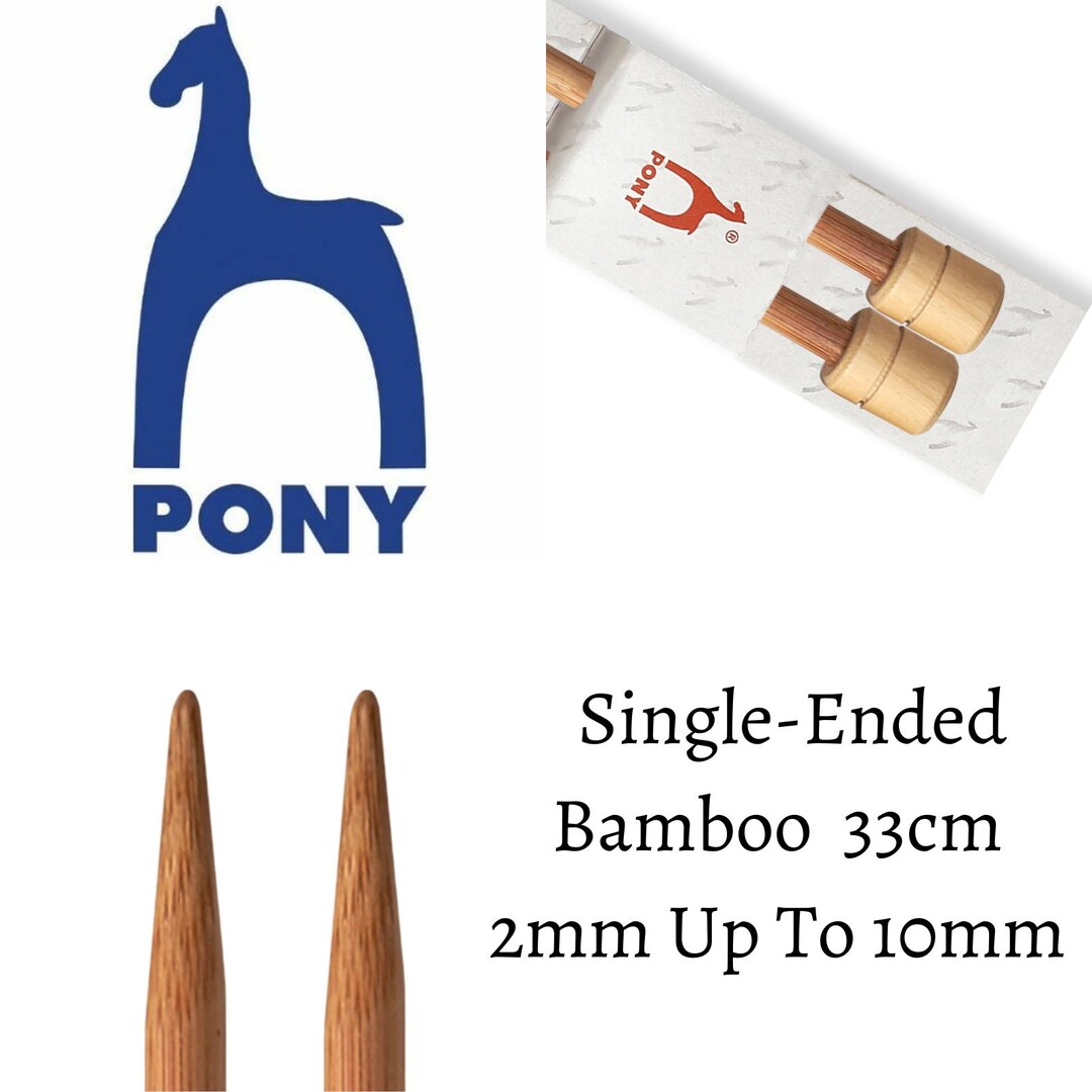 Pony Bamboo Knitting Pins - for Natural Yarns - Yarn - Needles - Craft ...