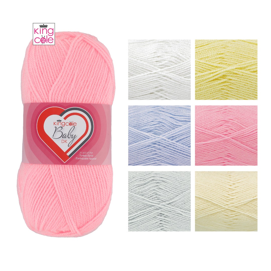 DEC Appeal - King Cole Baby DK Yarn 100g in Aid of the Turkey-syria ...