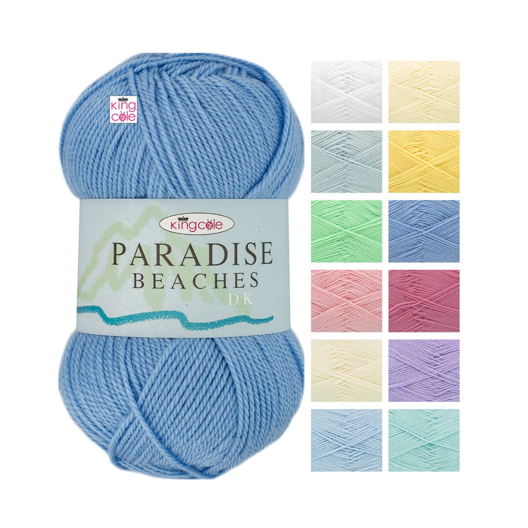 King Cole Paradise Beaches DK Double Knitting Yarn 100g - Summer ...