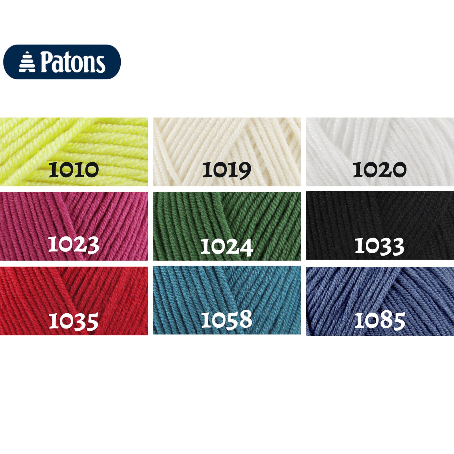 Patons Smoothie DK Double Knit Wool 100g - Knitting Yarn - All Colours ...
