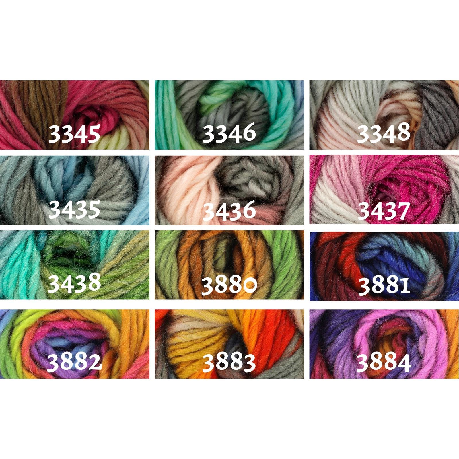 King Cole Riot Chunky Multi Coloured Knitting Yarn - 100g Acrylic Wool ...