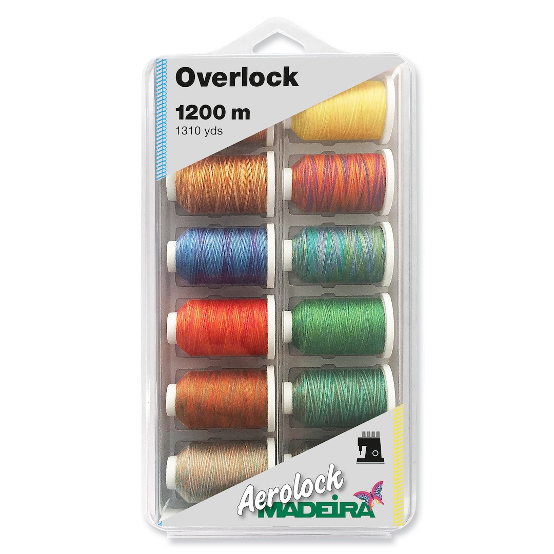 Madeira Overlock Box Aerolock No.125 12 X 1,200m Variegated ...