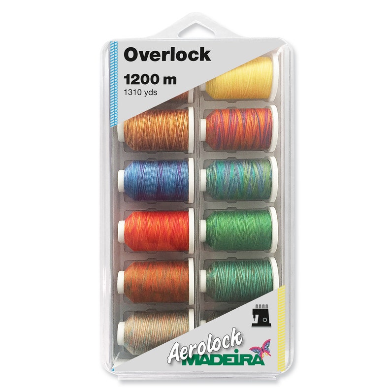 Madeira Overlock Box Aerolock No.125 12 X 1,200m Variegated ...