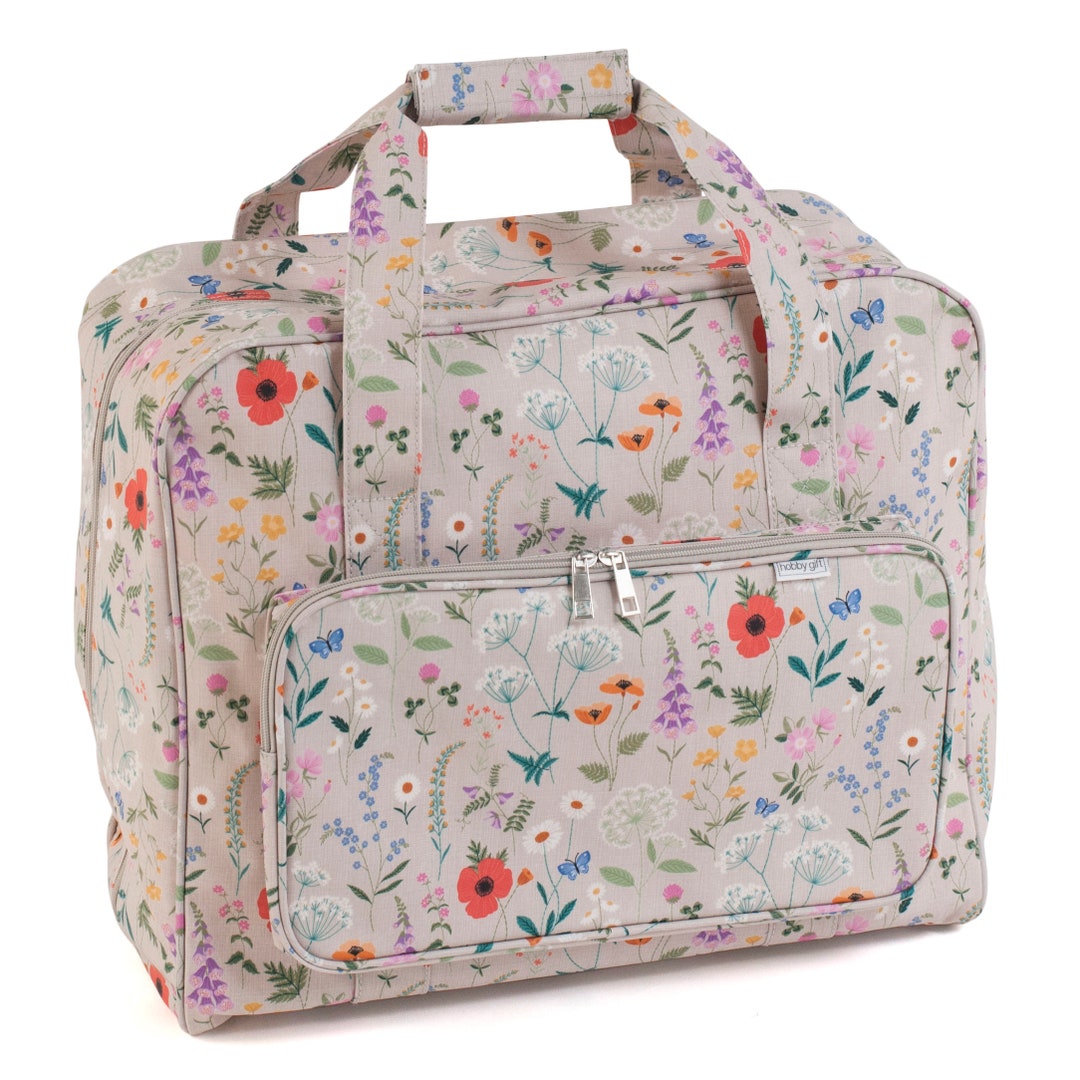 Hobbygift Sewing Machine Bag - PVC - Wildflowers - Storage - Carry ...