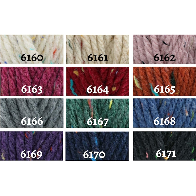 King Cole Big Value Super Chunky Tweed Acrylic Wool Yarn 100g Ball ...