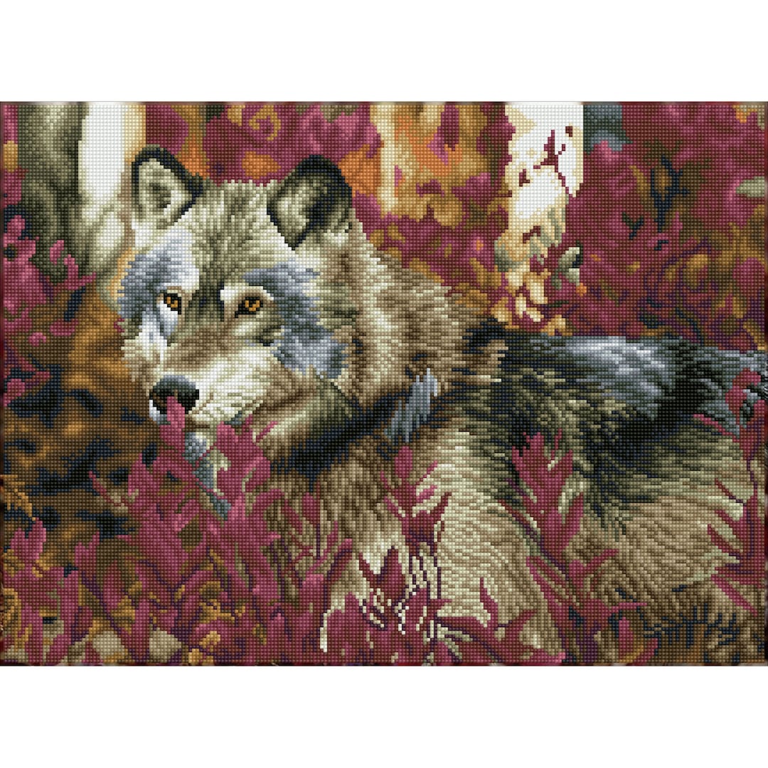 Diamond Dotz Squares - Autumn Wolf - Nature - Animals - Make - Crafts ...