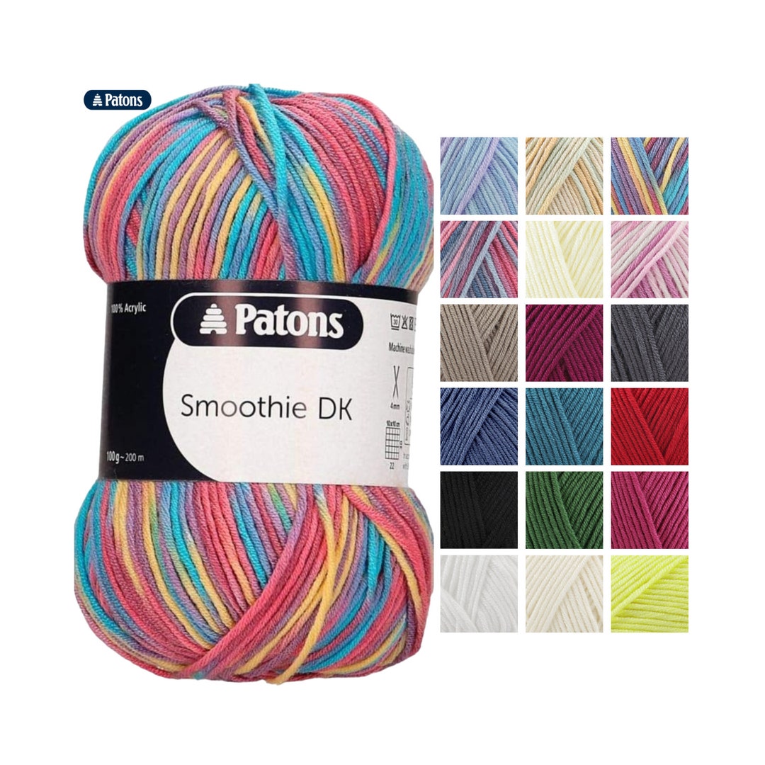 Patons Smoothie DK Double Knit Wool 100g - Knitting Yarn - All Colours ...